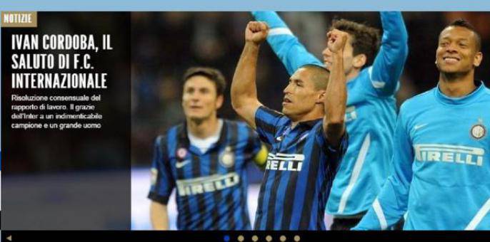 Inter/ Ufficiale: rescinde Ivan Ramiro Cordoba - CalciomercatoWeb.it ...